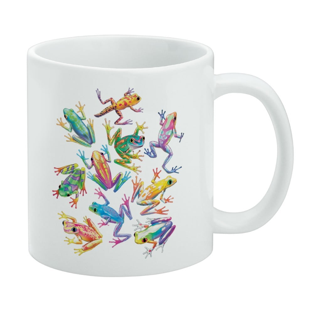 Rainforest Tree Frogs Rainbow Sticky Fingers White Mug - Walmart.com