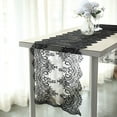 BalsaCircle 15x117" Black Premium Polyester Lace Table Runner for ...