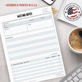 Meeting Notepad for Organization - 8.5 x 11” Meeting Pad - 50 Tear Off ...