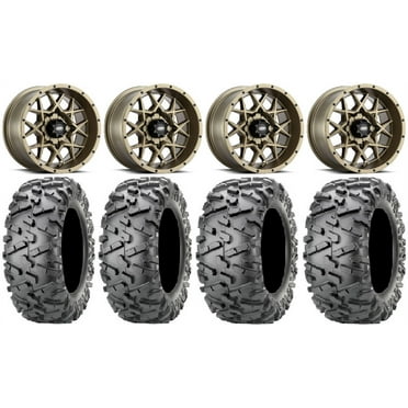 ITP Hurricane 14" Wheels Black 30" Intersect Tires Can-Am Commander ...