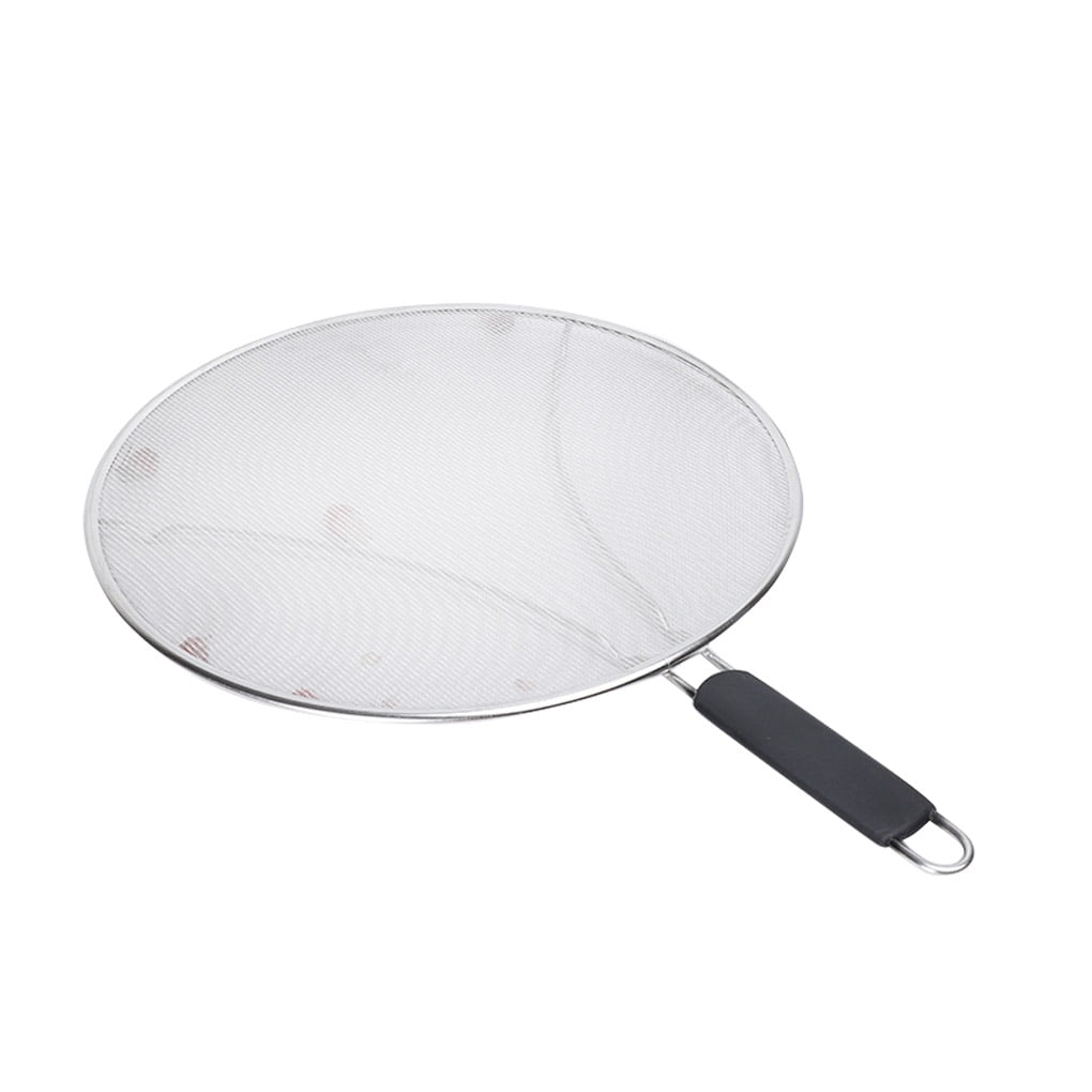 Frying Pan Grease Splatter Screen Stainless Steel Oil Splash Guard ...