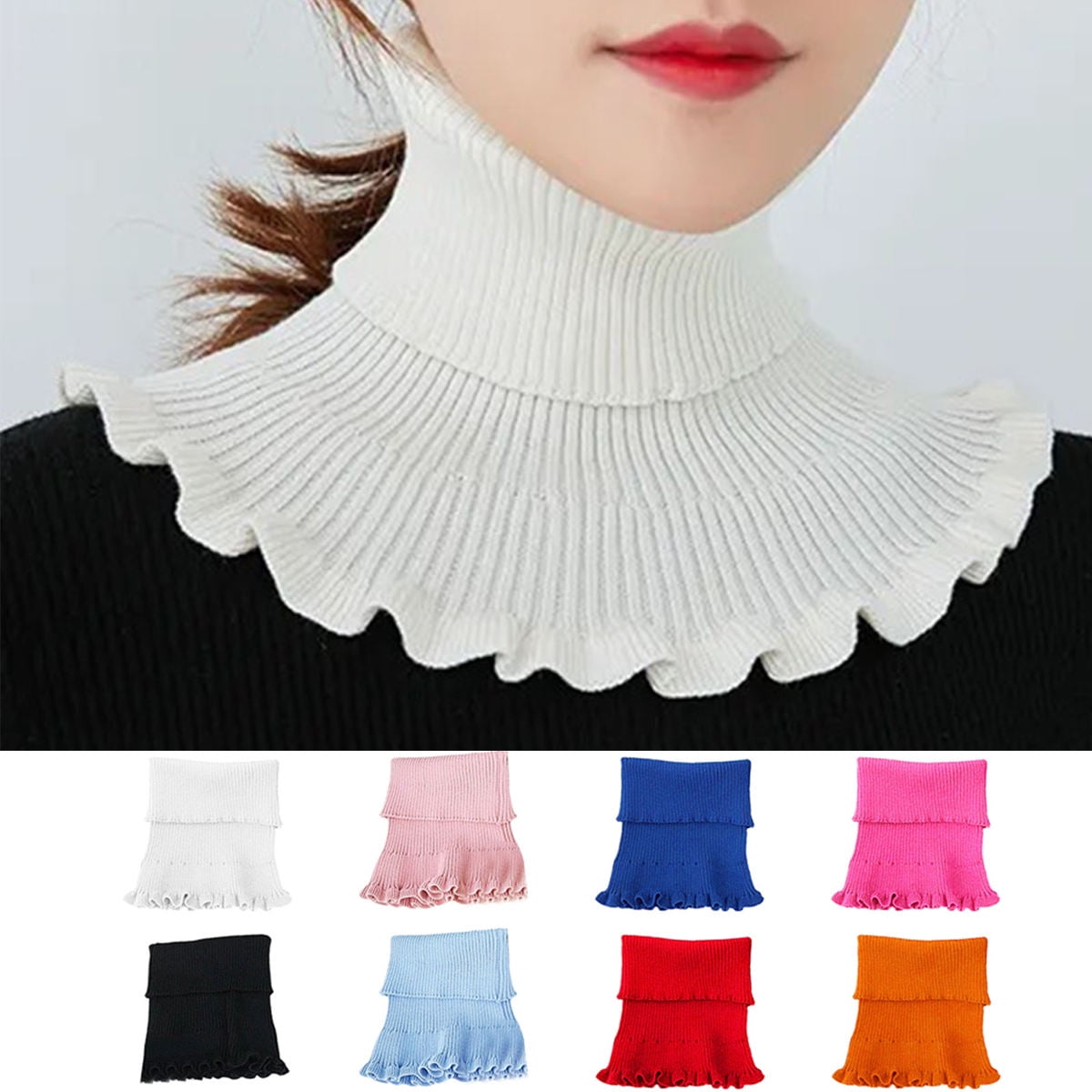 Dress Choice Womens False Collar Knitted Fake Collars Elastic ...