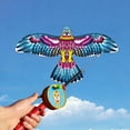 Colorful Parrot Kite with Fishing Rod Reel, 13.8inches Dynamic Kite for ...
