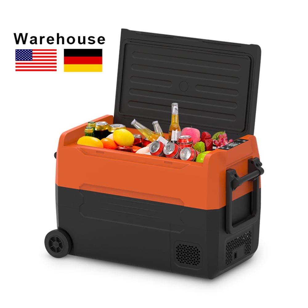 Cismea 50 Quarts Portable Car Refrigerator, Freezer Dual Zone，Dual ...