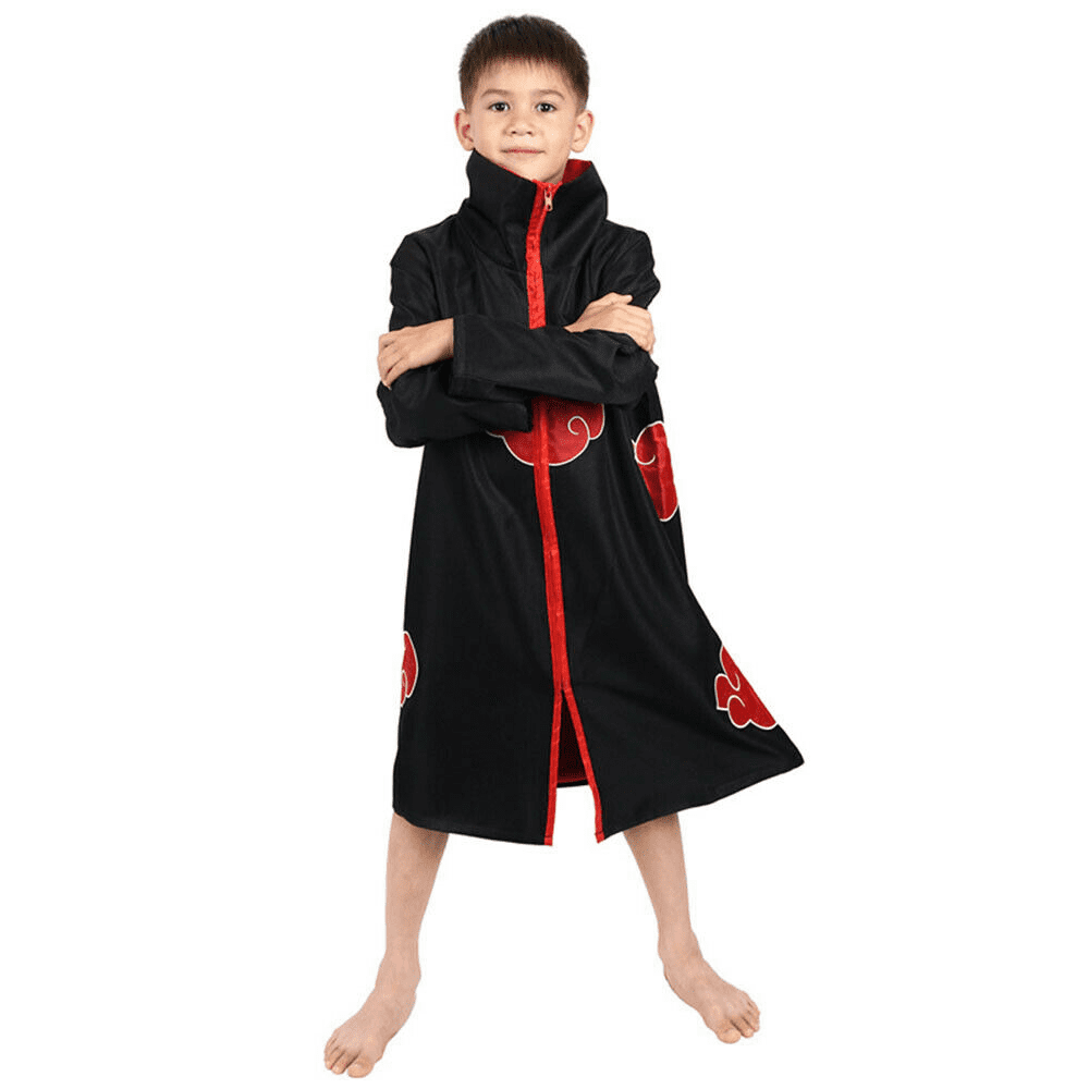 Buy Costyle Akatsuki Uchiha Itachi Robe Cloak Coat Kids Halloween ...