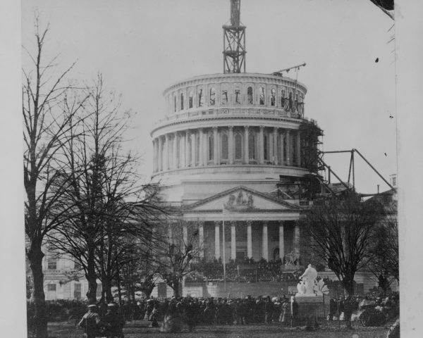 Print: Inauguration Of President Lincoln At U.S. Capitol, March 4, 1861 ...