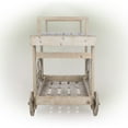 Alpine Corporation Wooden Garden Cart Display with Wheels - Walmart.com