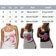 Tosmy Womens Tank Tops Ladies Camisole Tops Skinny Scoop Neck Floral Print Adjustable Spaghetti ...