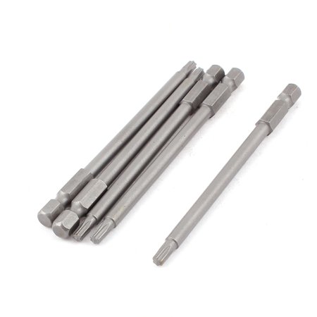 5pcs 1/4" Hex Shank 4mm Tip T20 Magnetic Torx Screwdriver Bits 100mm ...