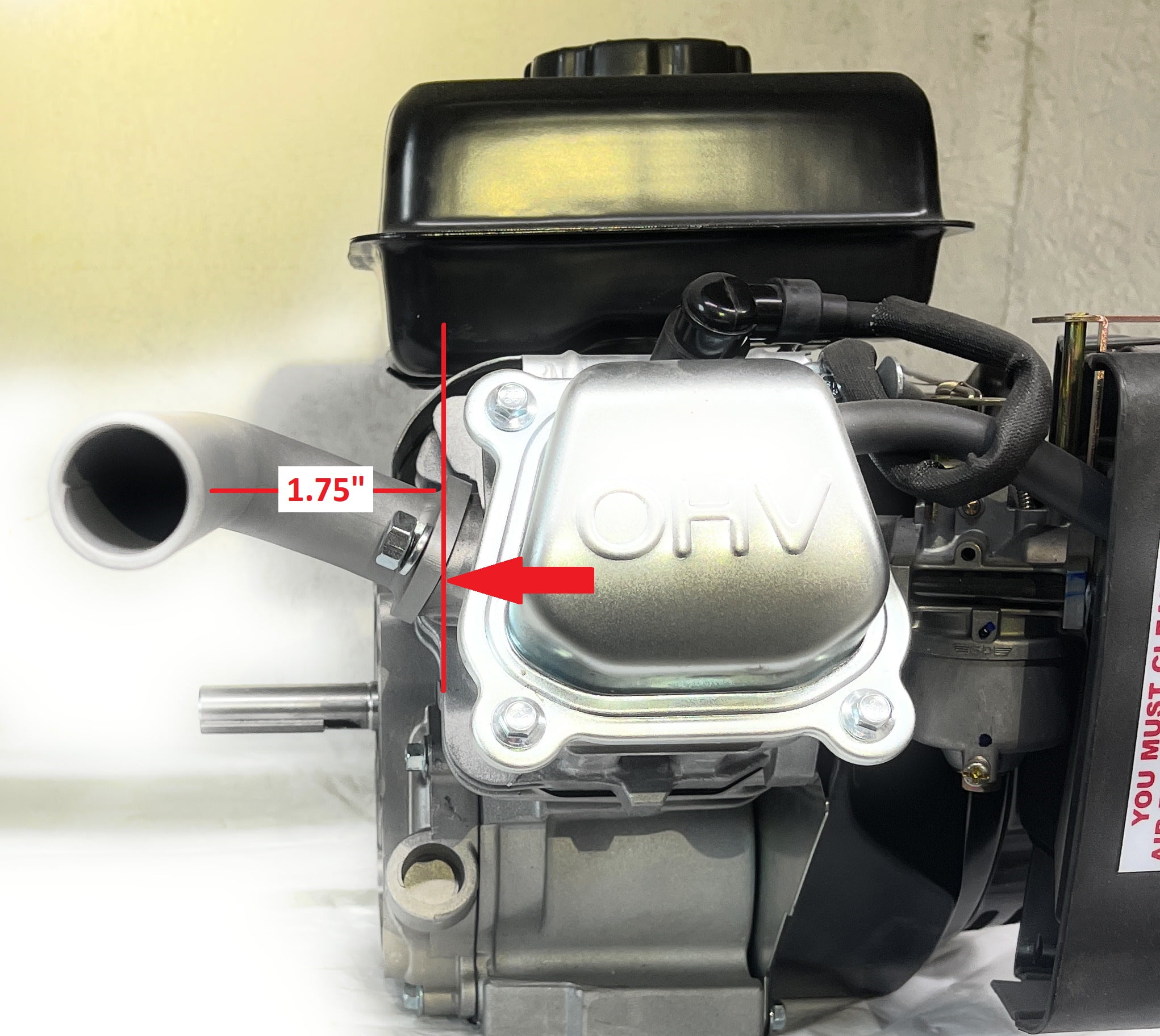 Buy Low Profile Exhaust, For Predator 79cc, Coleman 3hp, Go Kart & mini ...