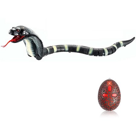 Remote Control Snake Rechargeable Simulation RC Snake Toy 17" Long Fake ...