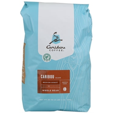 Caribou Coffee Whole Bean, Medium Roast, Caribou Blend, 40 oz., 100% ...