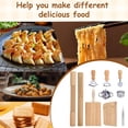 10 Pcs Wood Ravioli Mold Kit with Pasta Cutter Wheel Set of 5, 2 ...