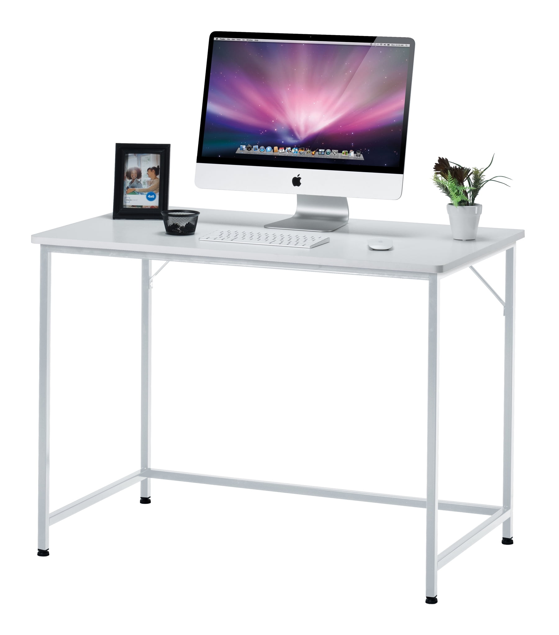 Fineboard 39" Home Office Computer Desk Writing Table, White - Walmart.com