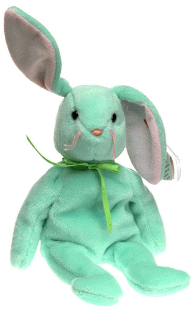 Beanie Babies Hippity the Bunny Beanie Baby Plush (Green) - Walmart.com