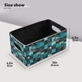 2 Pcs Foldable Felt Storage Bins Decorative Fabric Organizer Baskets ...
