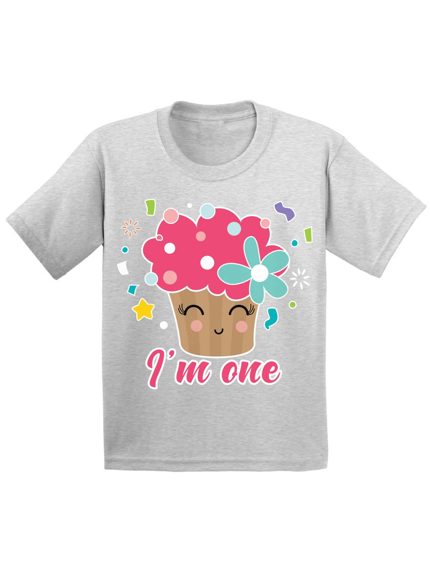 Birthday Infant Shirt Cupcake One Infant T Shirt 1 Year Old Baby Boy ...