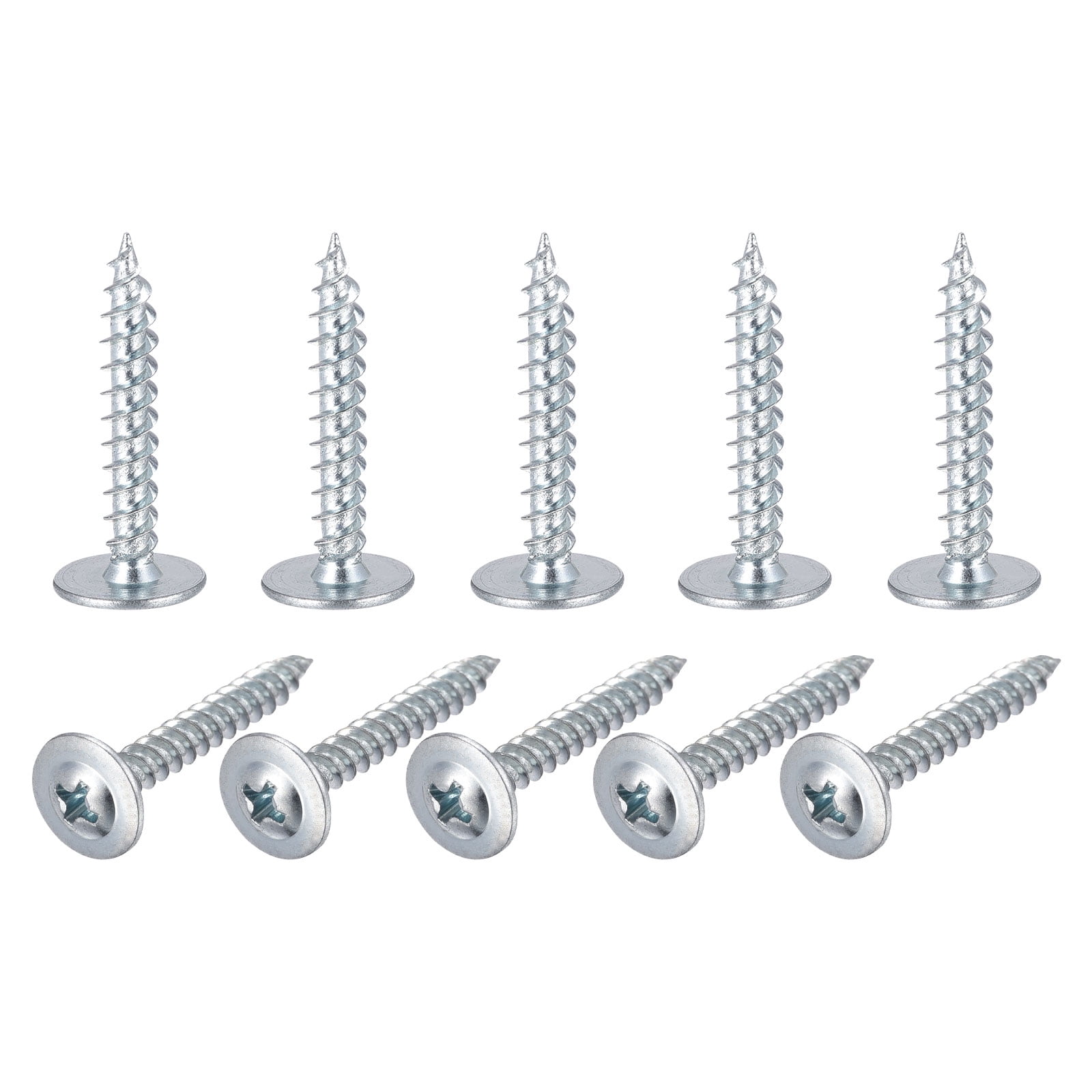 Uxcell Phillips Head Self Tapping Screws, #8 x 1" Carbon Steel Wood ...