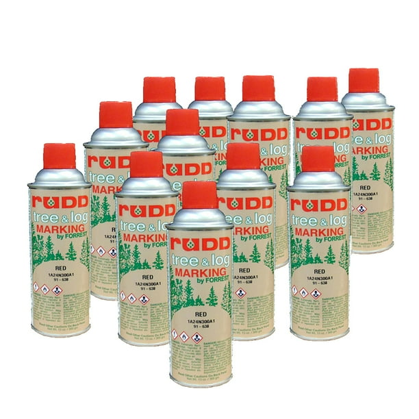 Highball Tree & Log Marking Spray Paint, Red - Dozen - Walmart.com ...