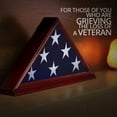 Anley Solid Wood Memorial Flag Display Case with Base - Real Glass ...