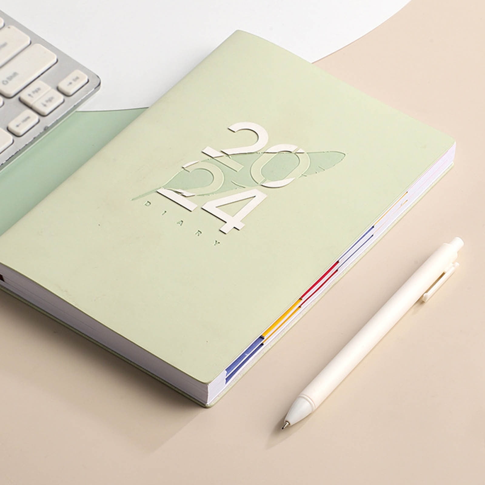 Organizador de calendario de escritorio Ozmmyan, bloc de notas, planificador diario, útiles ...