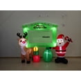 Christmas Inflatable Photo Booth Frame with Santa Claus and Reindeer ...