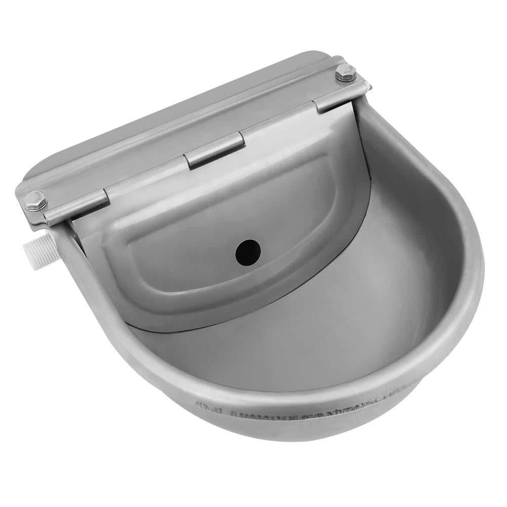 Herwey Stainless Steel Water Trough Bowl Automatic Drinking for Horses ...