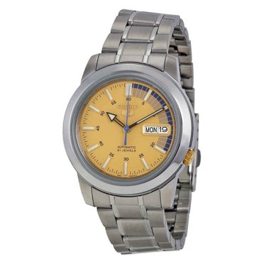 Seiko 5 Automatic Grey Dial Stainless Steel Men's Watch SNKL19 ...