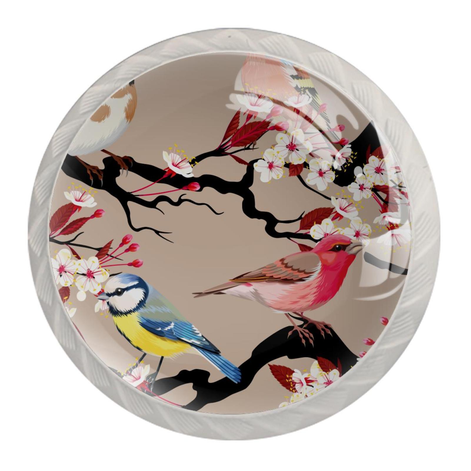 4 Pcs Graceful Bird Knobs for Kitchen Cabinet Cupboard Dresser Bookcase ...