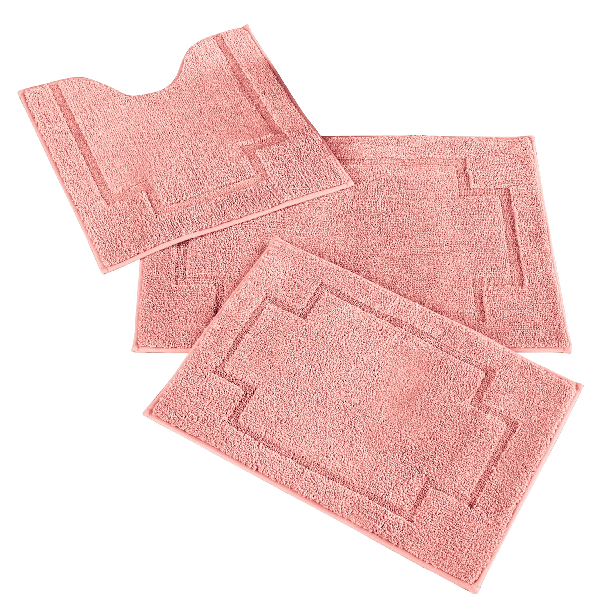 Elegant Serene 3-Piece Non-Slip Tufted Bath Rug Set - Walmart.com
