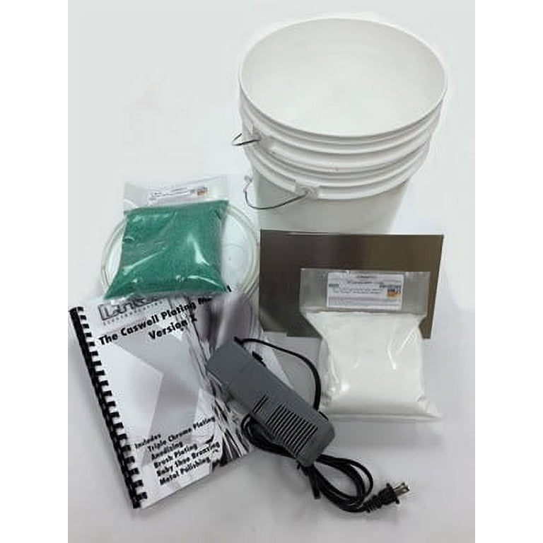 Metal Chrome Plating Kit Caswell Nickel Electroplating Kit 4.5 Gal