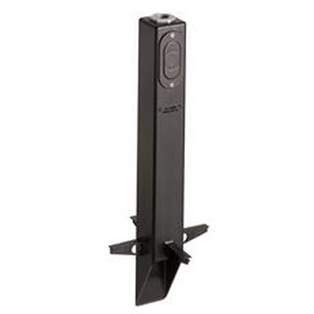 Outdoor Light Fixture Support Post 19-1/2 In. Black - Walmart.com