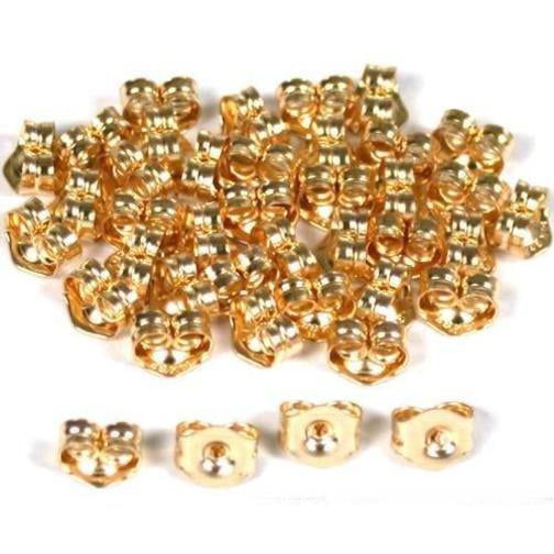 40 1/20 14k Gold Filled Earring Back Ear Nuts - Walmart.com
