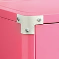 Furniture of America Daiton 2-Shelf Race Car Metal Pink Kids Nightstand ...