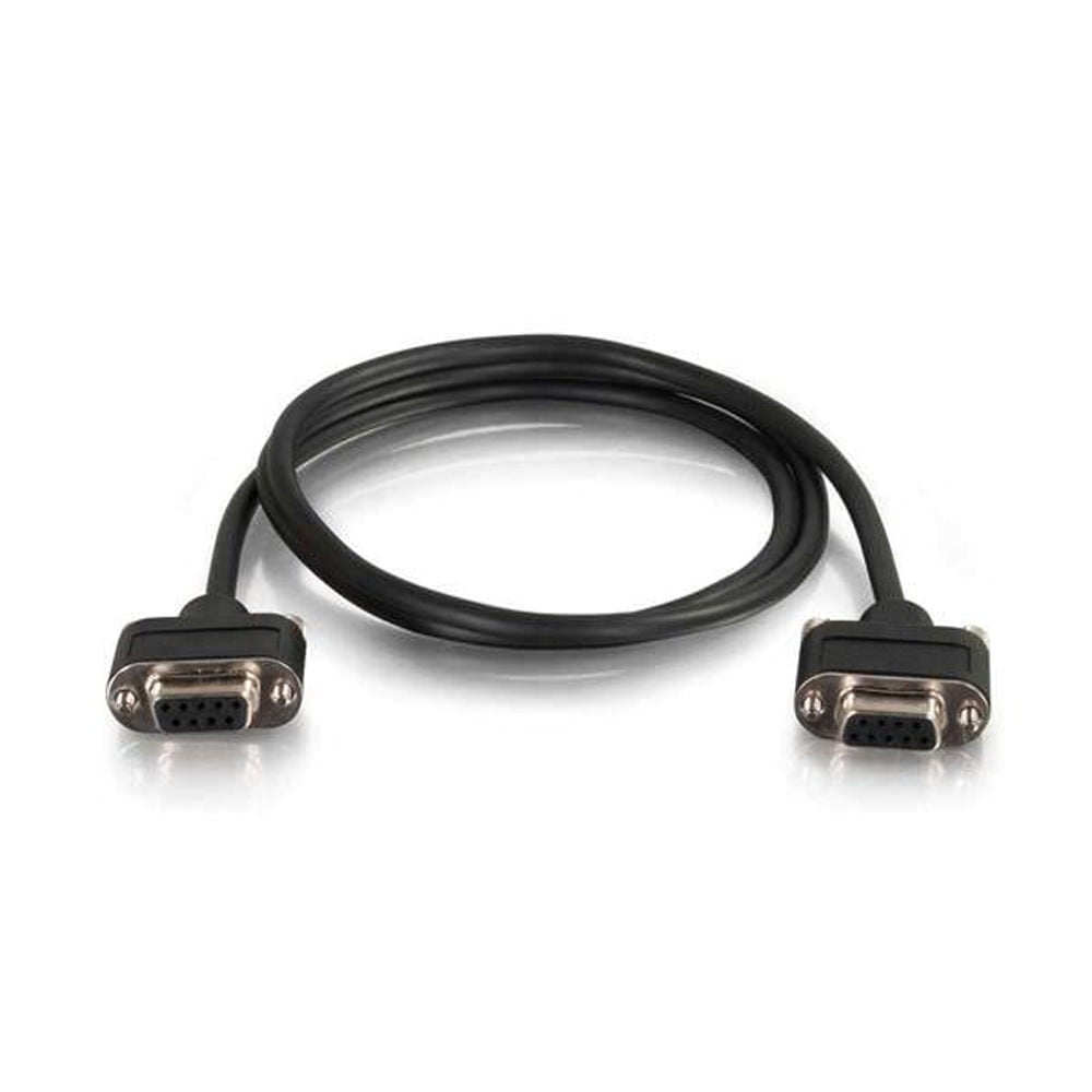C2G 6ft Serial RS232 DB9 Cable with Low Profile Connectors F/F - In ...