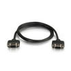 C2G 6ft Serial RS232 DB9 Cable with Low Profile Connectors F/F - In ...