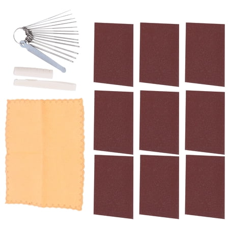 Bridge Saddle Nut Files Kit, Guitar Polishing Sandpaper Set Stainless ...