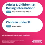 Benadryl Allergy Plus, Sinus Decongestant & Nasal Relief, Ultratabs ...