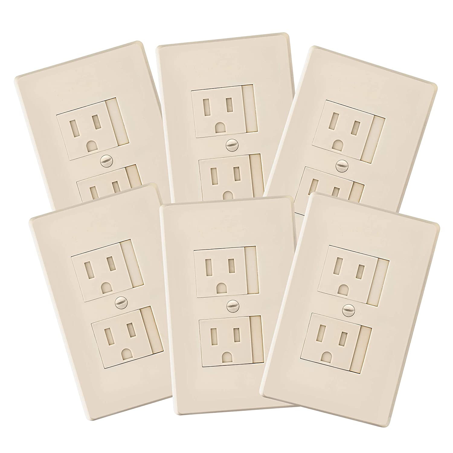 6-Pack Self-Closing Babyproof Outlet Covers - An Alternative To Wall ...