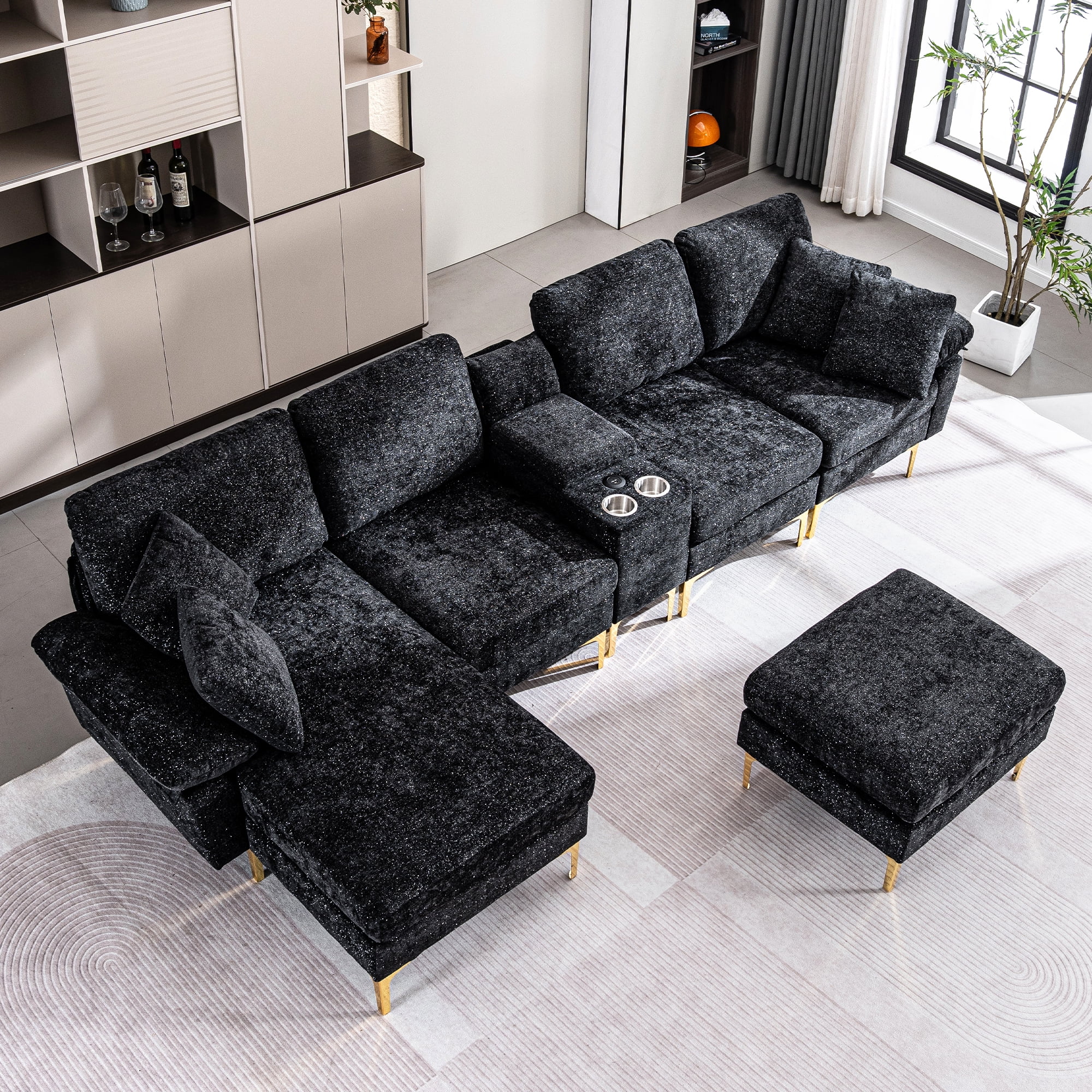Click here for Velmero U-Shaped Cloud-Shaped Sofa Set-Up Sectiona... prices