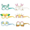 18 Pcs Easter Headbands & Paper Party Glasses For Adults Kids ...