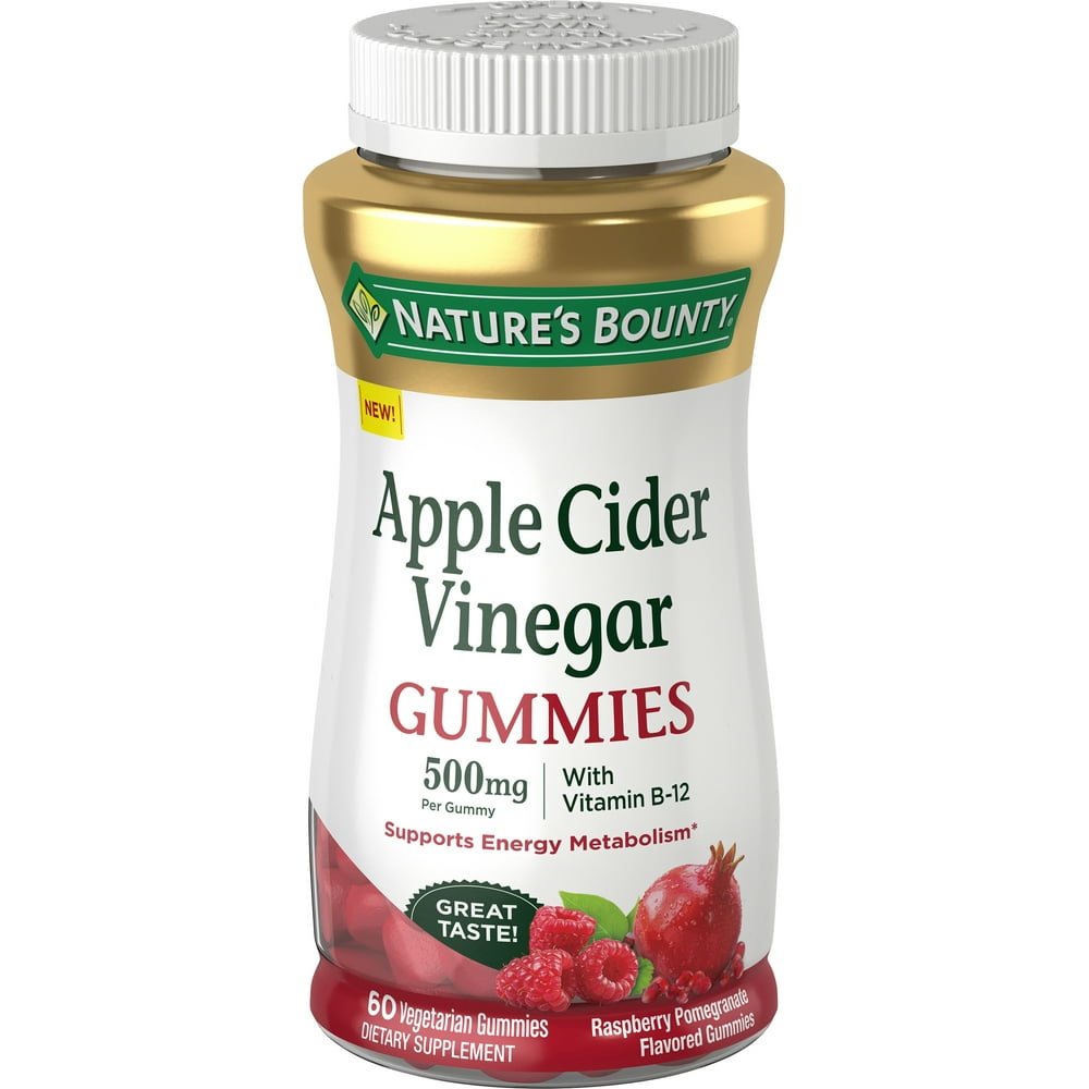 Natures Bounty Apple Cider Vinegar Gummies 500 Mg 60 Ct