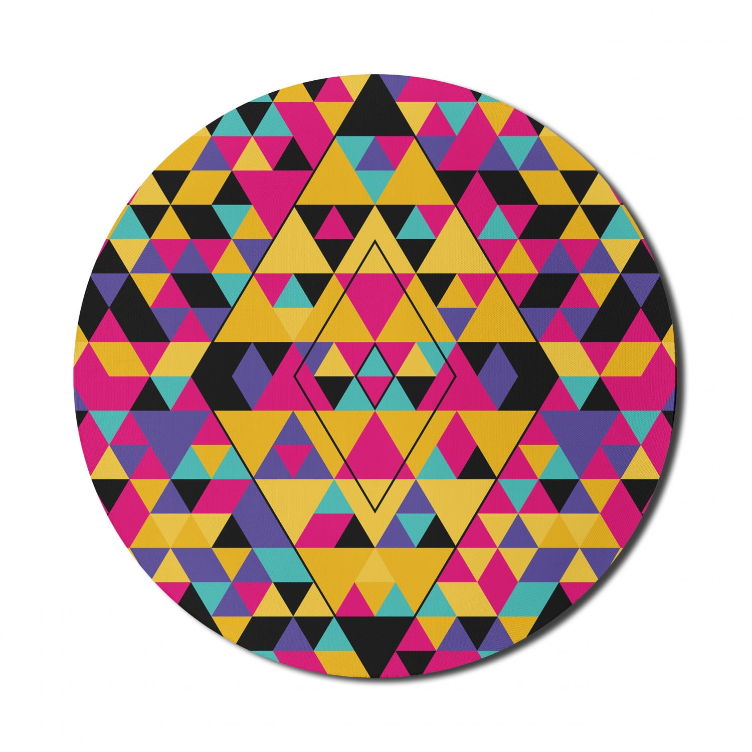 Abstract Mouse Pad for Computers, Pop Art Style Retro Geometric ...