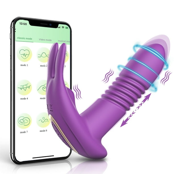 TLUDA Rechargeable G Spot Vibrator for Women ,Wearable Panty Vibrator APP Remote Control Adult ...