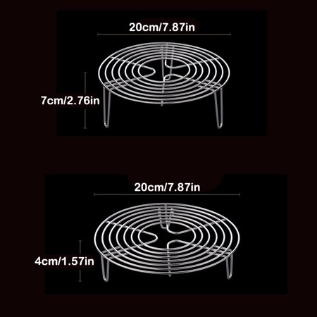 Round Steam Rack Rustproof Egg Steamer Racks U-shaped Air Cookware ...
