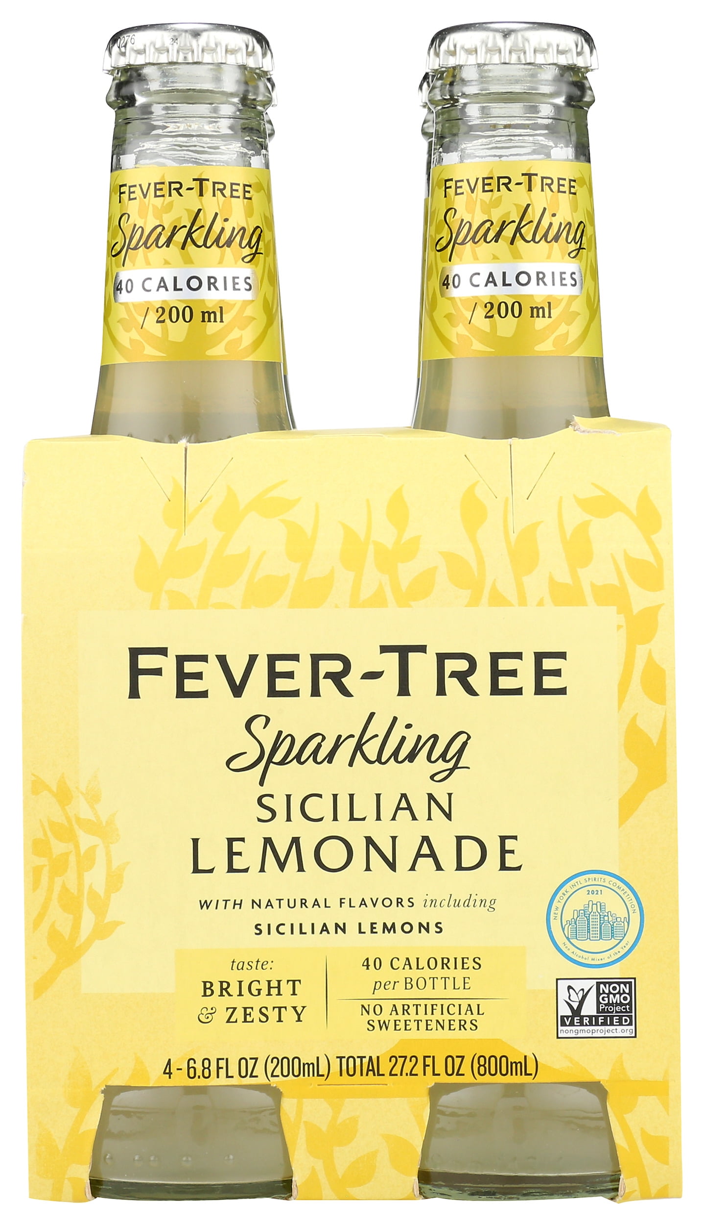 Fever-Tree Sparkling Sicilian Lemonade 6X4X200Ml 27.2 Fluid Ounce Pack ...
