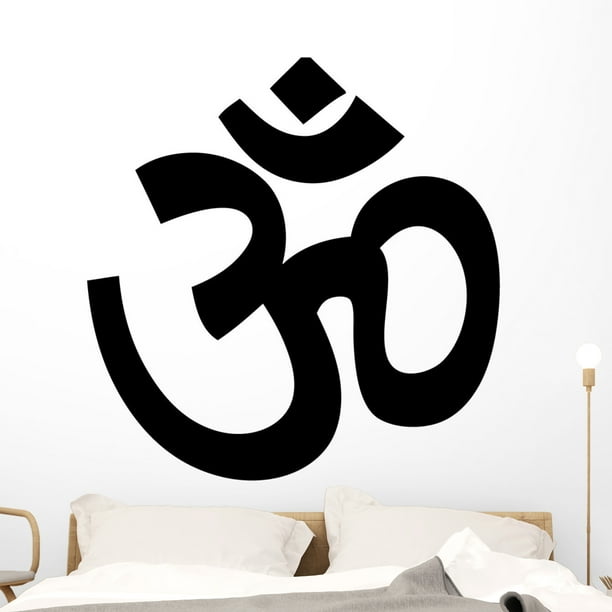 Om Ohm Symbol Wall Decal by Wallmonkeys Peel and Stick Graphic (48 in H ...