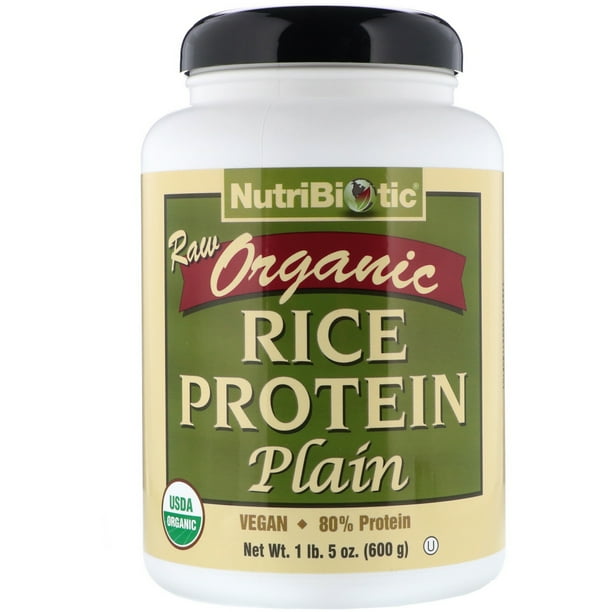 Nutribiotic Organic Vegan Rice Protein Powder, Natural, 1.5 Lb ...