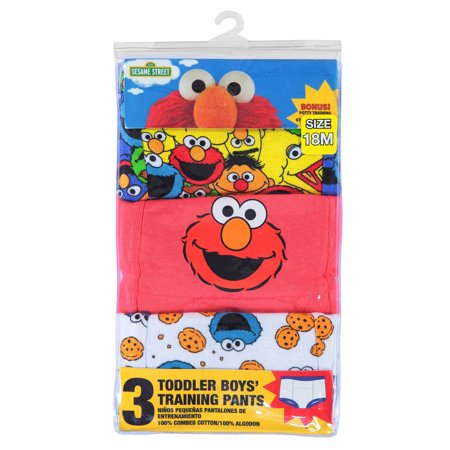 Sesame Street - Elmo 3pk Training Pants (Toddler Boys) - Walmart.com ...
