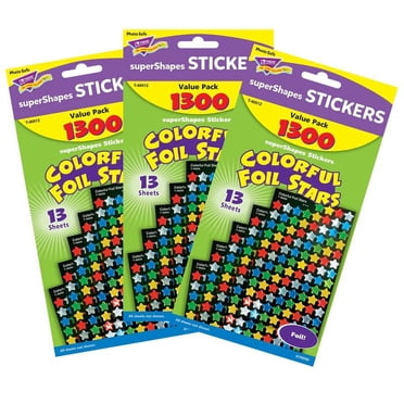 Superspots And Supershapes Sticker Variety Packs, Neon Smiles, Assorted ...